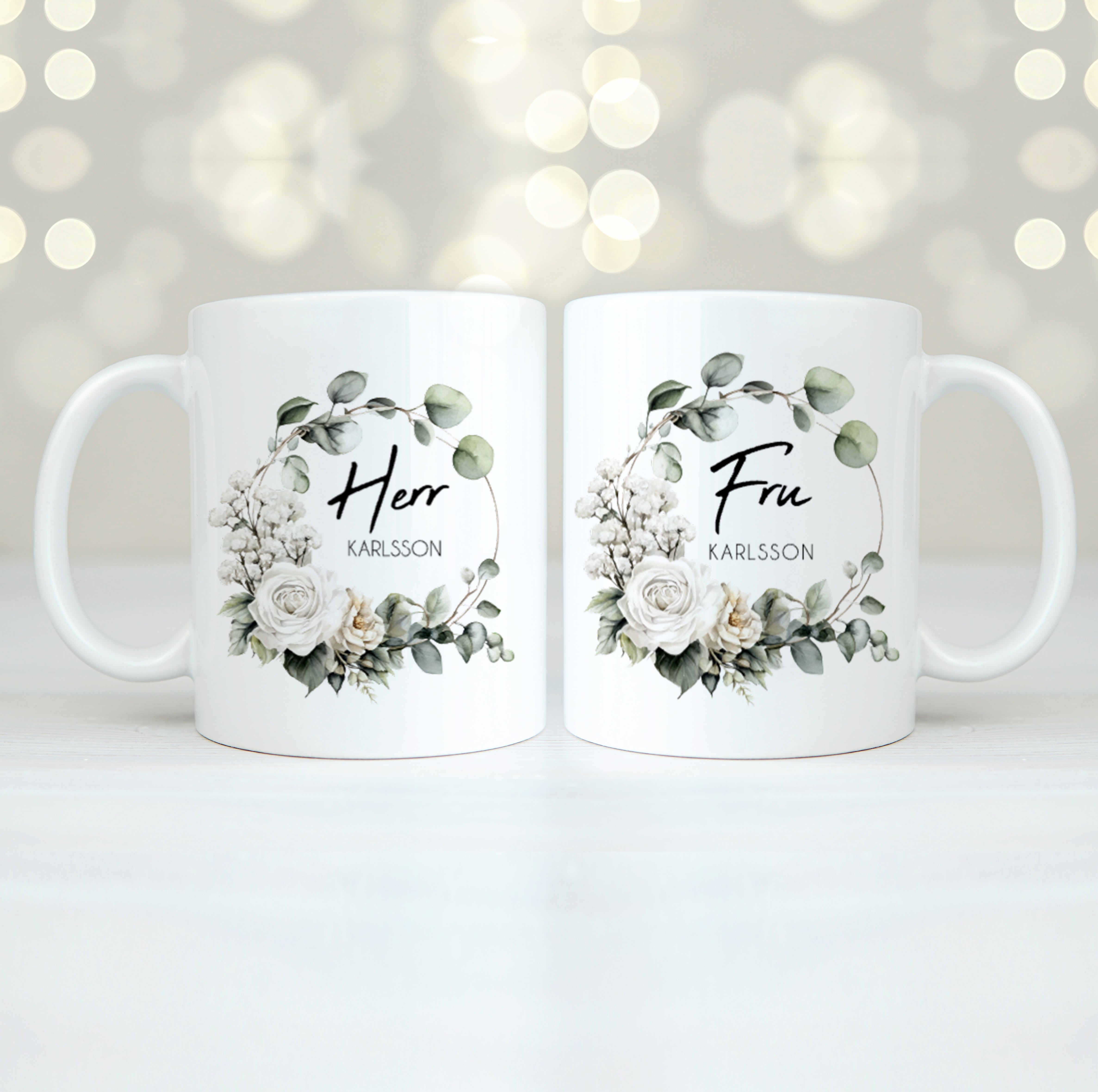 Eucalyptus | Brudpar | Personliga muggar – Amakli Design